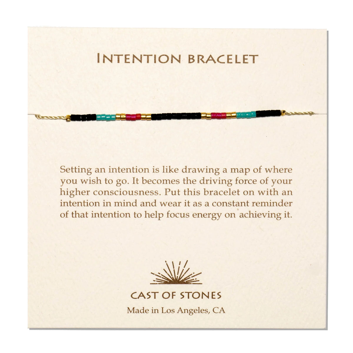 Intention Bracelet - Multi Color | Cast of Stones
