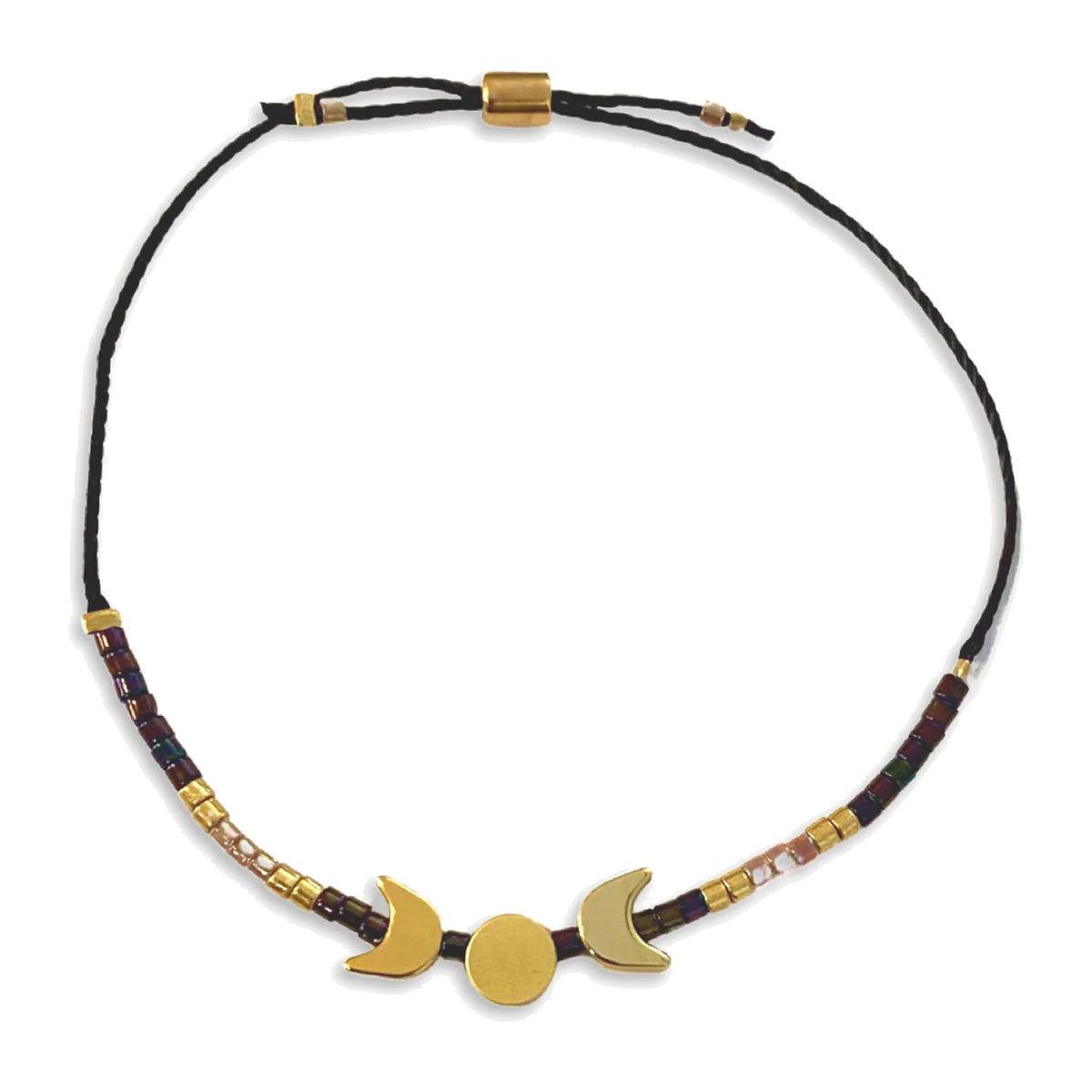 Triple Moon Bracelet - Deep Purple | Cast of Stones
